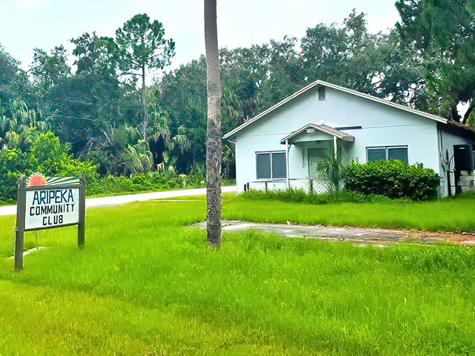 The Aripeka Community Club &ndash; humble headquarters for potlucks, meetings, and the occasional heated debate about local fishing regulations.