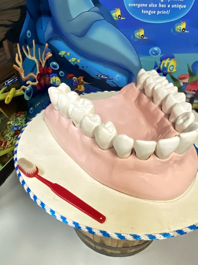 "The tooth fairy would need a bigger pillow!" This supersized dental exhibit makes oral hygiene surprisingly entertaining.
