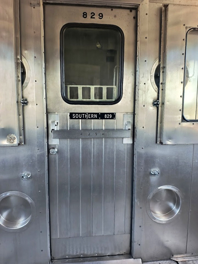 Every detail tells a story, from the precisely numbered door to the vintage Southern Railway heritage proudly displayed.