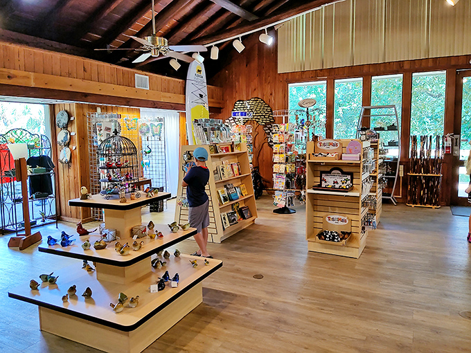 The gift shop: where you can buy a souvenir to remind yourself that yes, water really can be that blue.