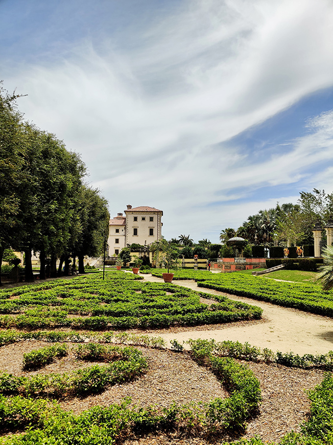 Hedge mazes and formal plantings that require more maintenance than most people's entire lives, but the results speak for themselves.