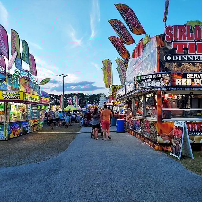 The county fairgrounds transform into a wonderland of lights, laughter, and the sweet scent of funnel cakes.