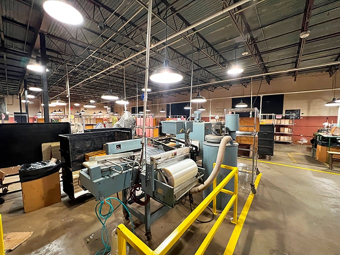 Behind the scenes, specialized equipment helps maintain quality while honoring tradition. Even the machines here have stories to tell.