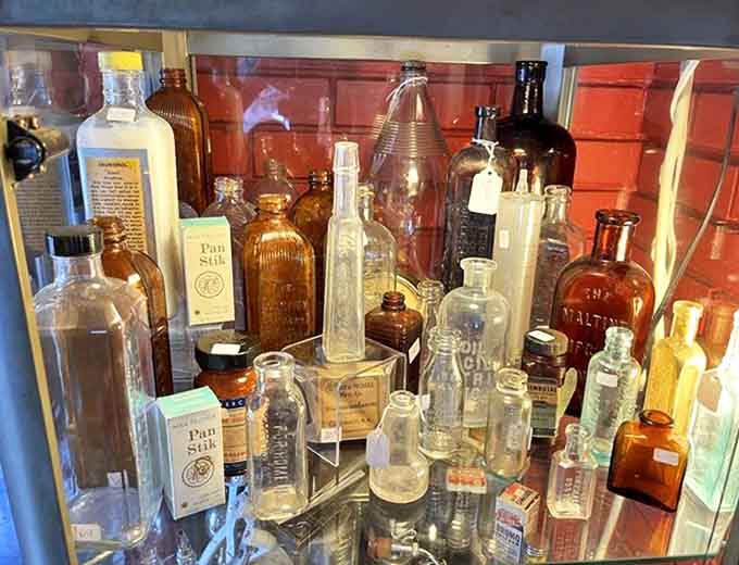 Vintage vessels that once held patent medicines promising to cure everything from consumption to "female complaints" with mysterious concoctions.