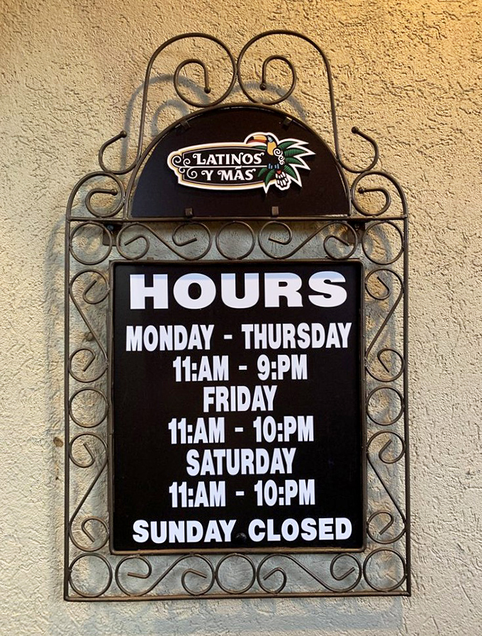 The schedule of deliciousness &ndash; memorize these times to avoid the heartbreak of arriving to locked doors and unfulfilled cravings.