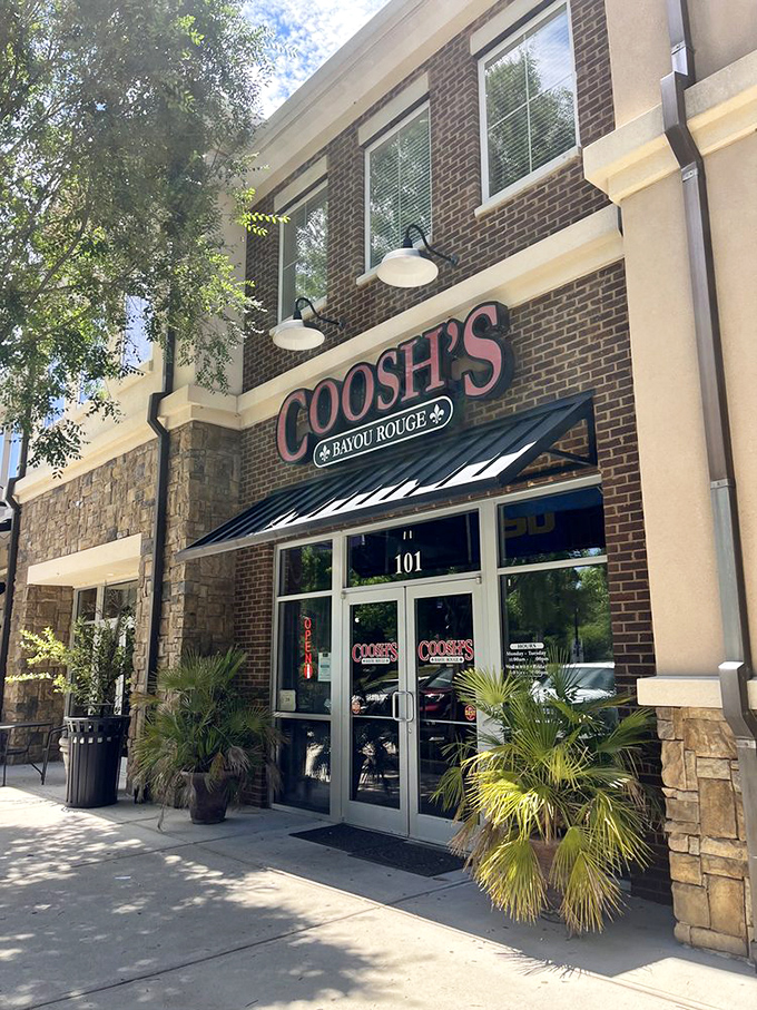 Sunshine bathes the restaurant's exterior, promising a warm welcome to hungry visitors seeking authentic Louisiana flavors in Florida's capital.