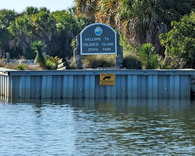 The welcome sign rises from the water like a promise &ndash; beyond this threshold lies Florida as it was meant to be experienced.