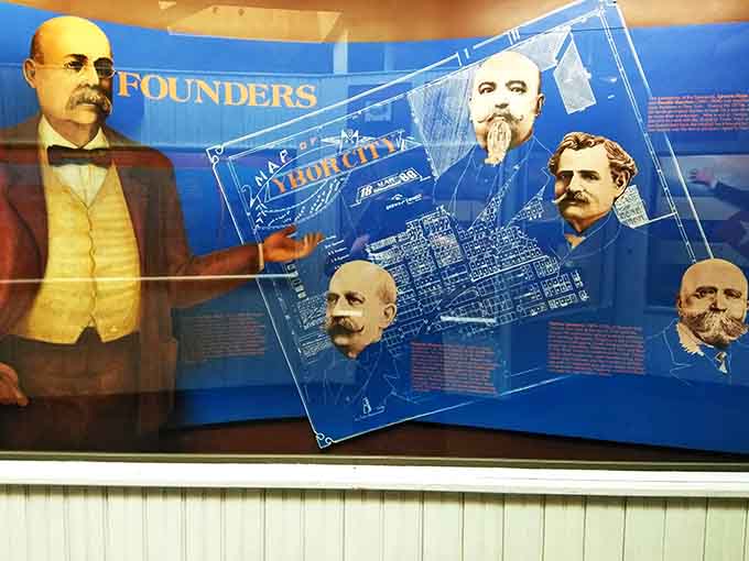 The founders display honors the men whose entrepreneurial spirit and determination created jobs for thousands and put Tampa on the international map.