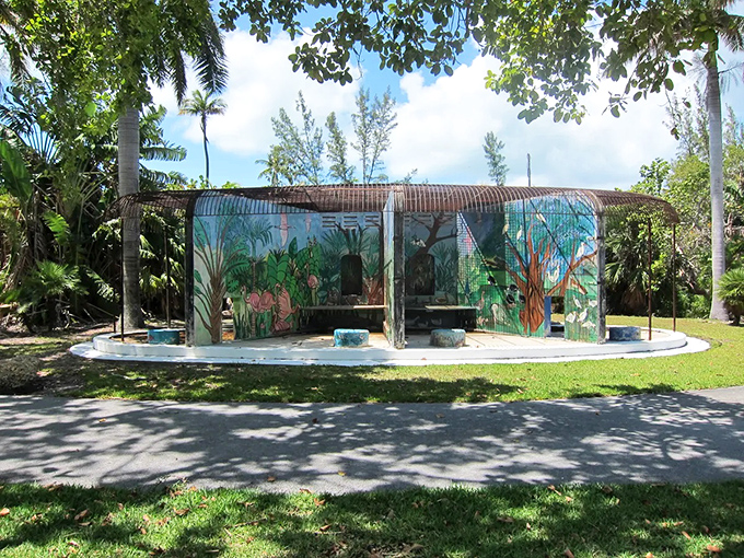 Artists have transformed many of the abandoned structures with vibrant murals, breathing new creative life into spaces once designed for animal exhibition.