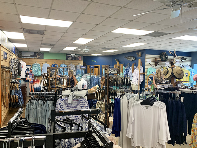 The well-stocked tackle shop tempts anglers with an array of lures and gear specifically selected for Lake Okeechobee's legendary bass population.
