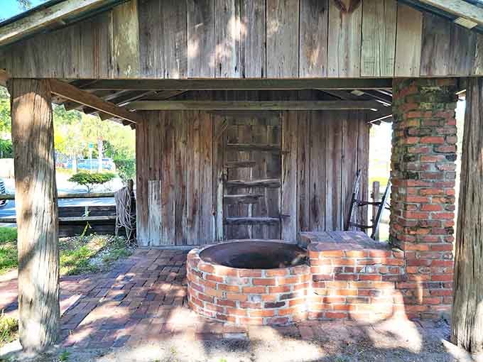 Before microwave dinners, there was this brick oven setup, where cooking wasn't a 30-minute affair but an all-day production.