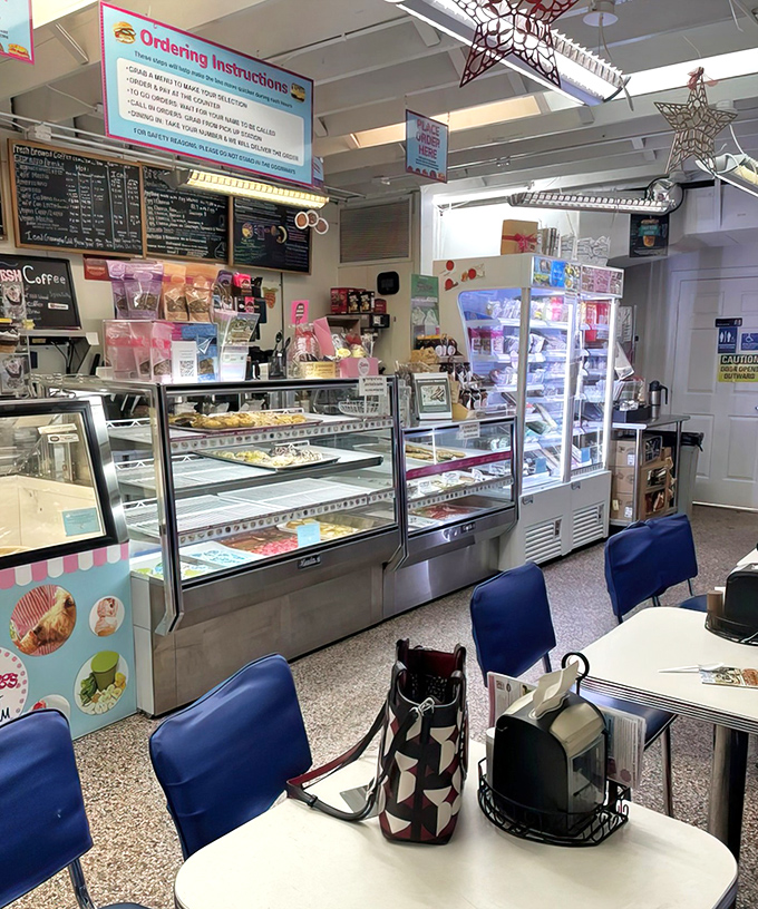 The interior feels like a friend's kitchen – if that friend happened to be exceptionally organized and professionally trained.