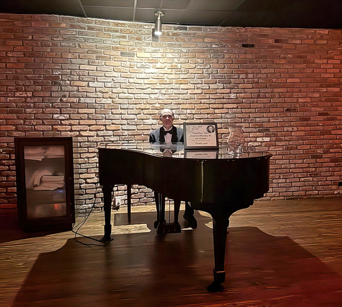 The pianist's fingers dance across keys, creating the perfect soundtrack for your evening of indulgence at this Tampa culinary landmark.