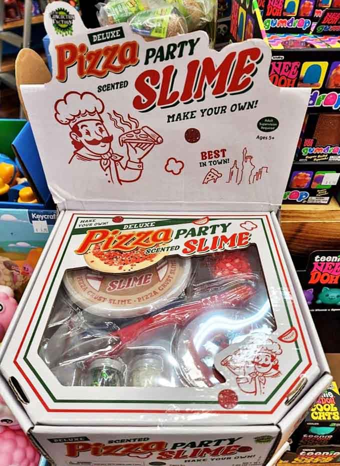 Pizza-scented slime &ndash; proof that we've either reached the pinnacle of human innovation or strayed terribly from the light.