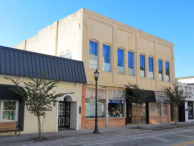 Classic storefronts line the streets, their vintage facades reminding you that some things are worth preserving, including small-town character.
