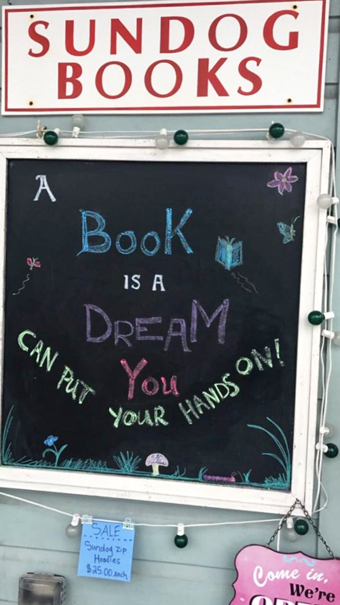 A book is a dream you can put your hands on &ndash; chalk wisdom that captures the tactile magic awaiting between covers.