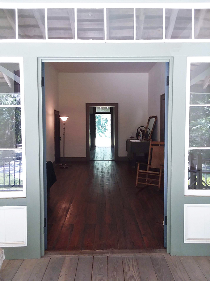 Perspective through time &ndash; this doorway frames a view that generations have enjoyed, connecting past visitors with present.
