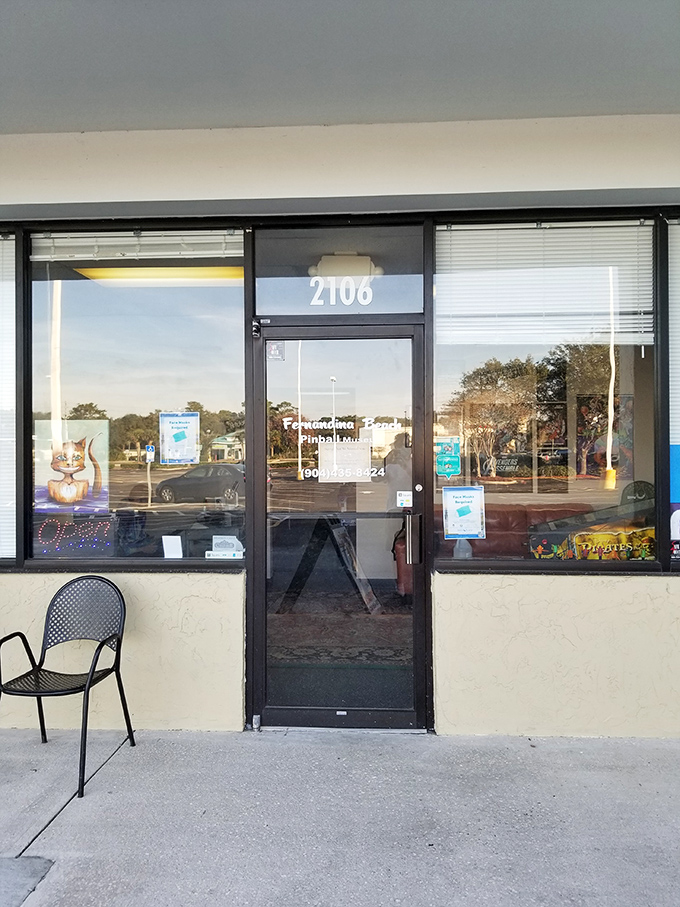 The entrance promises an experience where nostalgia meets skill, and every visitor becomes a pinball wizard for the day.