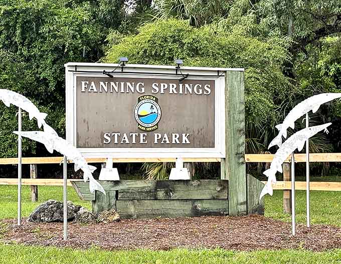 The park entrance sign doesn't just mark a boundary &ndash; it's the doorway between ordinary life and "Why haven't we been here before?"