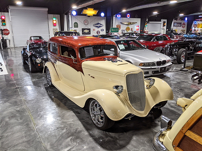 This two-tone Ford Victoria showcases the era when cars weren't just transportation &ndash; they were rolling works of American optimism.
