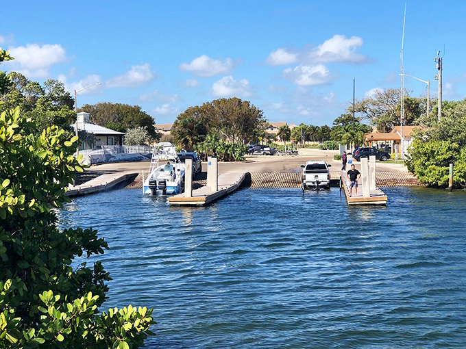 Harvey E. Oyer Jr. Park's boat ramp welcomes weekend captains and fishing enthusiasts to the playground that is the Intracoastal Waterway.