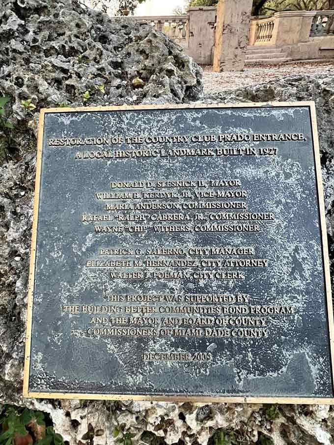 Historic markers remind visitors that beauty this timeless doesn't happen by accident, it requires vision and planning.