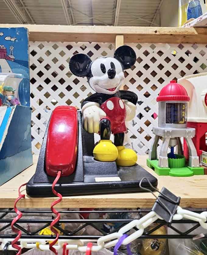 This vintage Mickey Mouse phone reminds us of when conversations were tethered to walls and Disney characters invaded every corner of our homes.