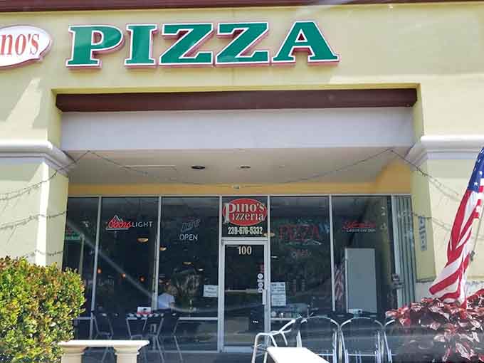 The covered patio provides a pleasant spot to dine outside without getting too much sun or rain.