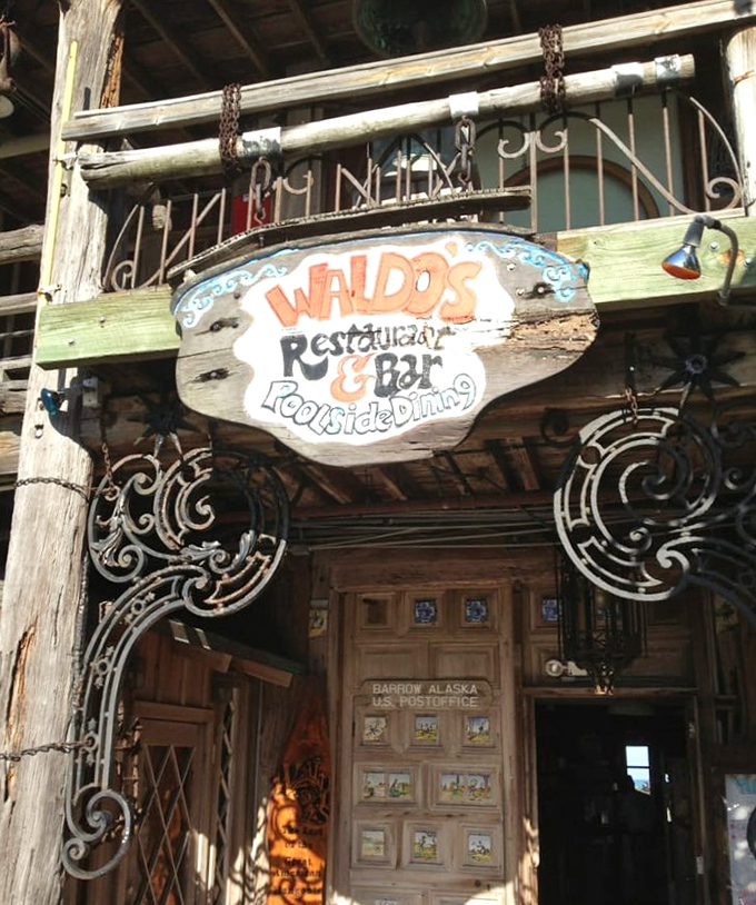 Waldo's iconic sign welcomes you like an old friend &ndash; weathered by salt air but standing strong, just like its reputation.