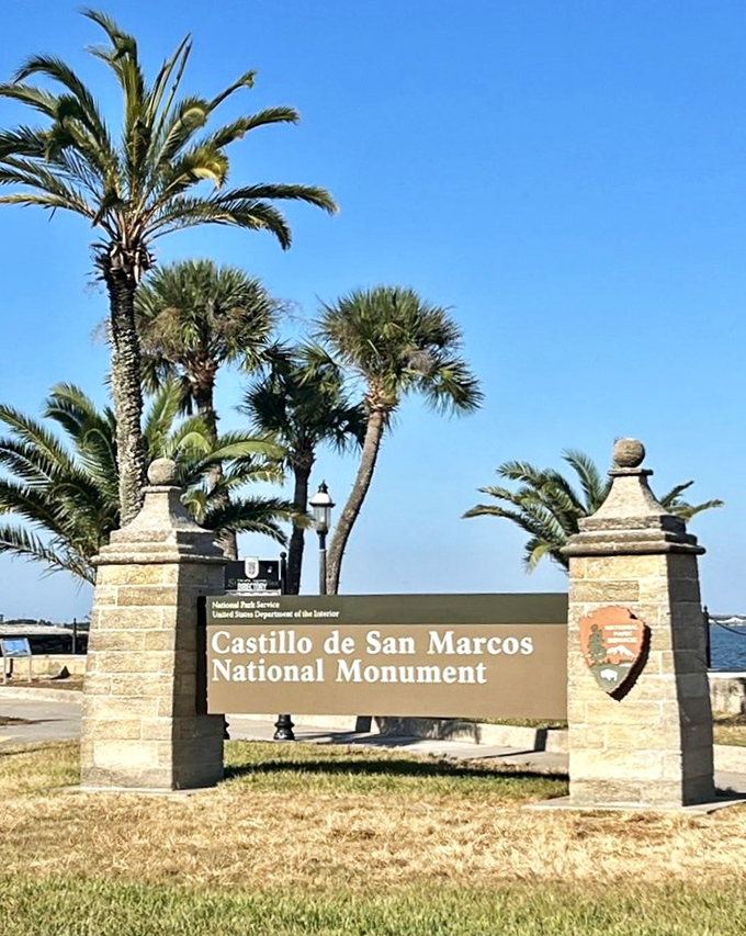 The sign makes it official &ndash; you're about to explore a genuine national monument, not just another Florida tourist trap.