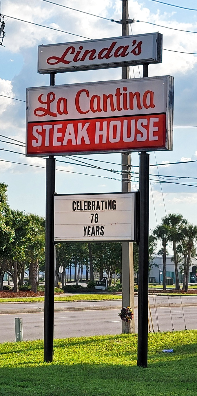 "Celebrating 78 Years" proclaims the marquee beneath the iconic red lettering &ndash; a testament to doing one thing extraordinarily well for generations.