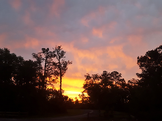 Day's end at Hampton Springs paints the sky in hues that haven't changed since the hotel welcomed its first guests a century ago
