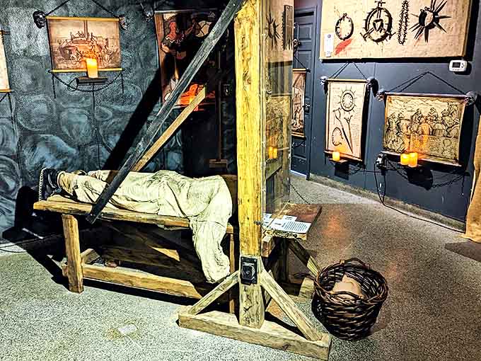 The guillotine: France's contribution to "humane" execution. When they promised to take a load off your shoulders, they meant it literally.