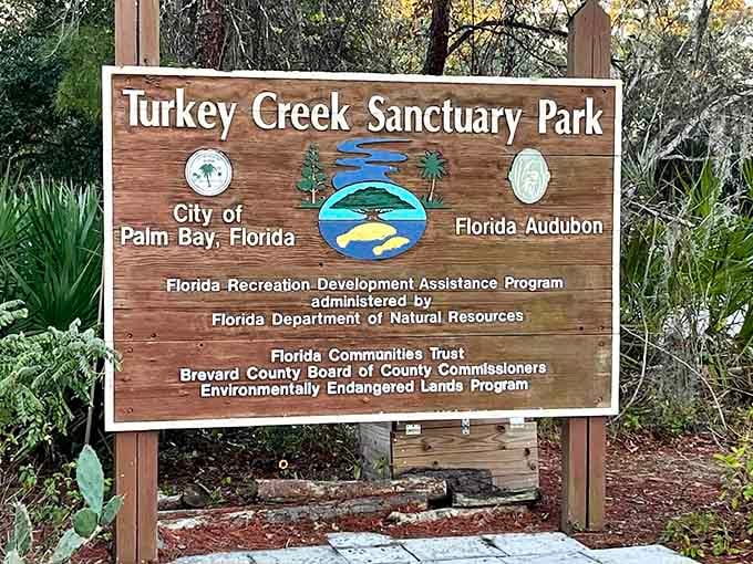 The official signage welcomes visitors to a partnership between conservation groups who clearly understand that some places are worth protecting from ourselves.