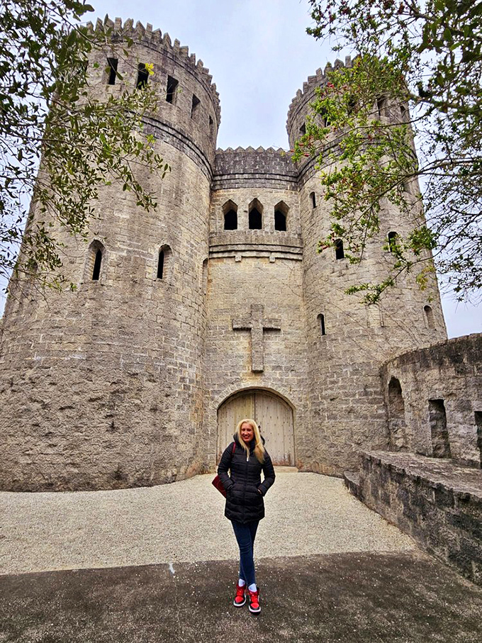 The full fortress glory that makes every passing driver hit the brakes and ask their passengers, "Are you seeing what I'm seeing, or did I miss my exit to another dimension?"