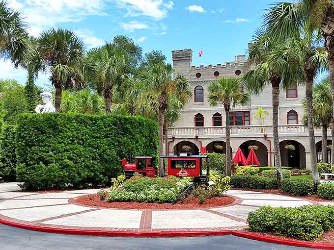 Even the castle's exterior grounds invite exploration, blending historic architecture with Florida's natural beauty perfectly.