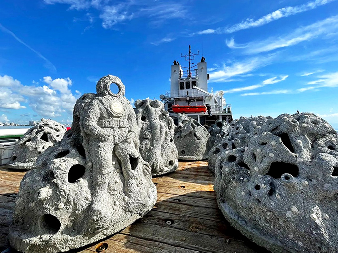 What starts as bare concrete transforms into living ecosystems &ndash; these artificial reefs prove second chances exist in nature too.