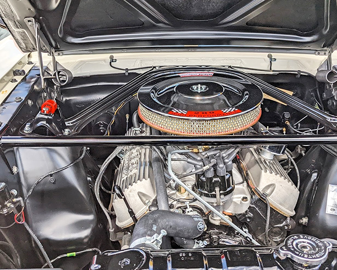 Under the hood, mechanical perfection awaits &ndash; every hose, wire and component meticulously maintained as if the assembly line finished yesterday.