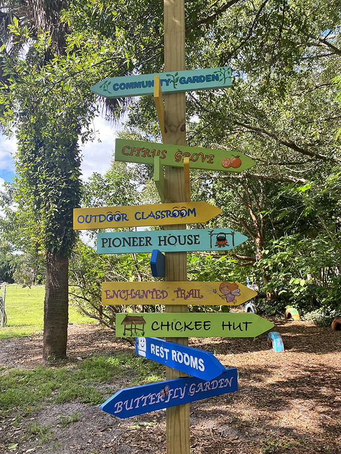 When a garden needs its own directional sign, you know you're in for an adventure worth getting lost in.