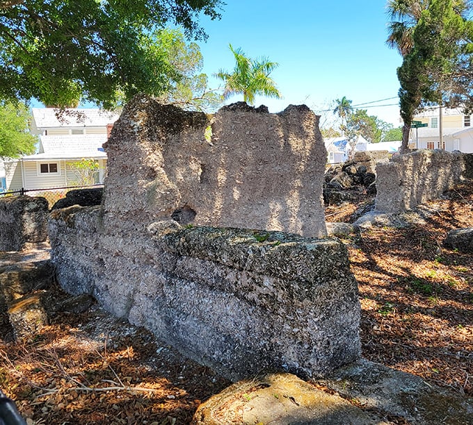These weathered remains have outlasted their builders by centuries, their rough-hewn surfaces telling tales of frontier ingenuity and determination.