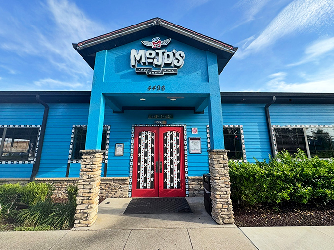 Those red doors aren't just an entrance to a restaurant &ndash; they're a portal to a place where food and music create perfect harmony.
