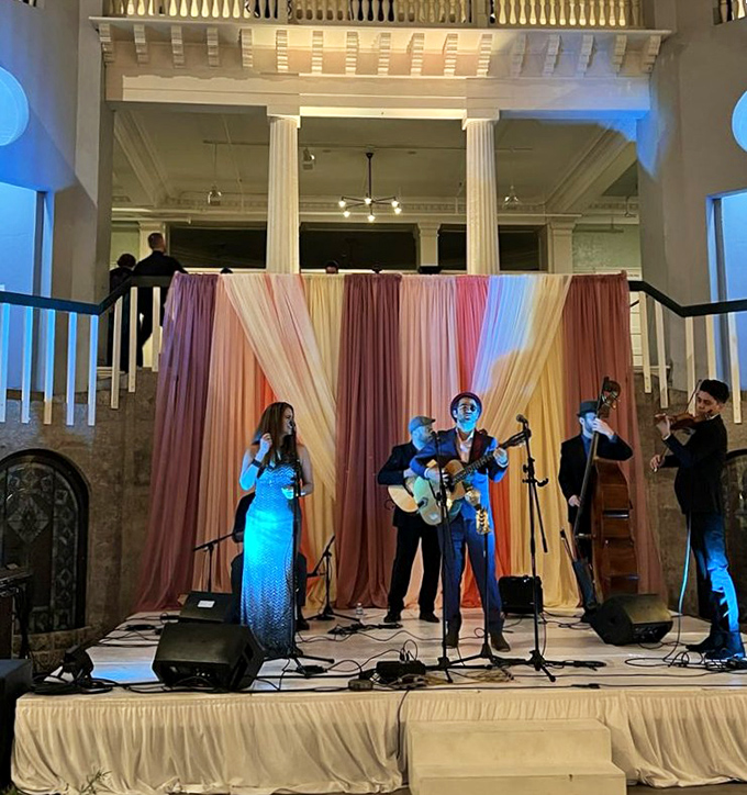 The museum transforms into a vibrant performance venue, where music and history harmonize under the watchful eyes of Gilded Age architecture.