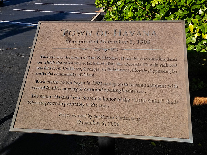 This unassuming plaque tells the origin story of a town named for tobacco, where history isn't just remembered but lived daily.
