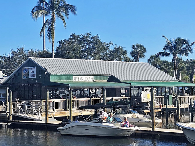 From this vantage point, even Tuesday lunch feels like a vacation, with boats bobbing gently in the background of your seafood feast.