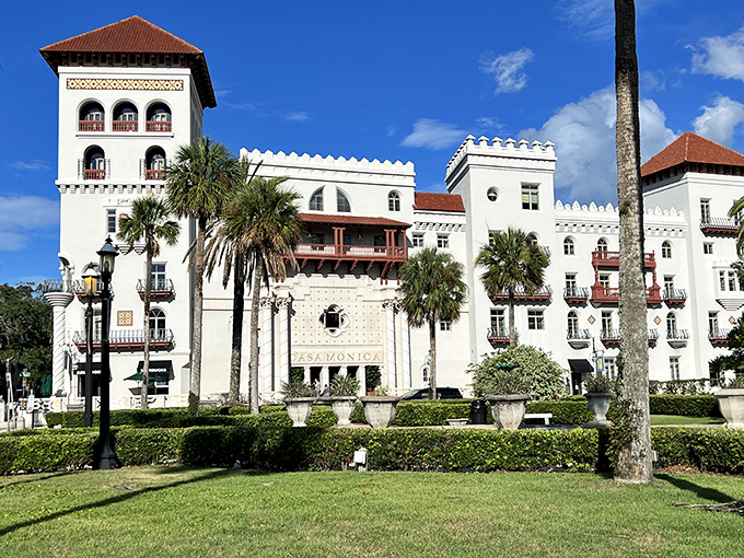 From the outside, Casa Monica presents an architectural contradiction &ndash; distinctly Moroccan yet perfectly at home in America's oldest city.