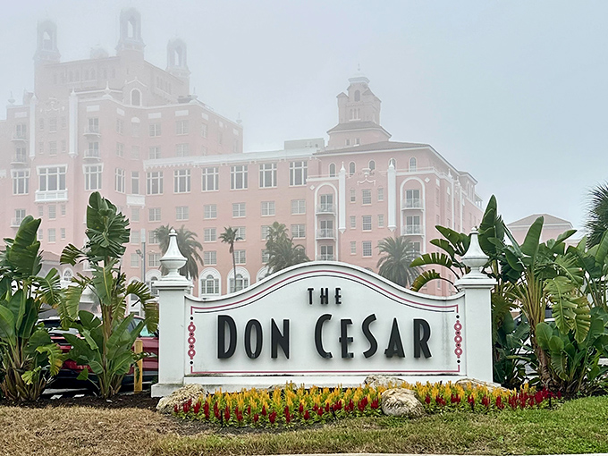 The iconic Don CeSar sign welcomes visitors to this historic landmark, where nearly a century of hospitality continues to create magical Florida memories.