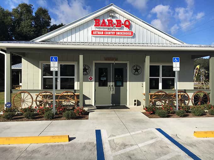 Artman's country charm extends from the wagon wheels outside to the homestyle sides on every plate.