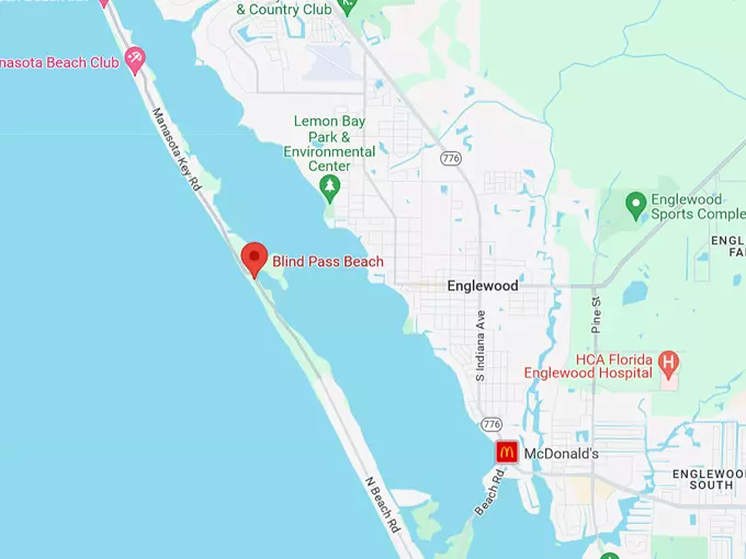 16. blind pass beach map