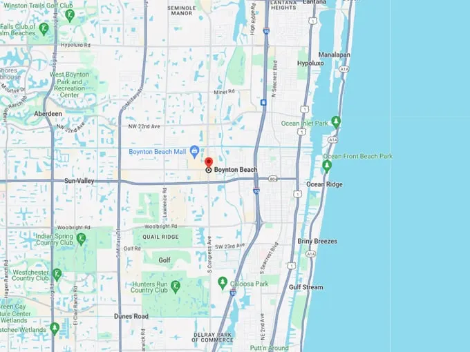 16. boynton beach map