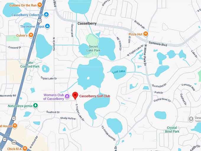 16. casselberry golf club map